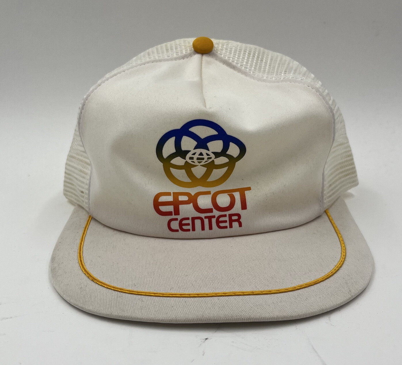 Vtg 1980s Disney Epcot Center Trucker Hat Snapback Ba… - Gem