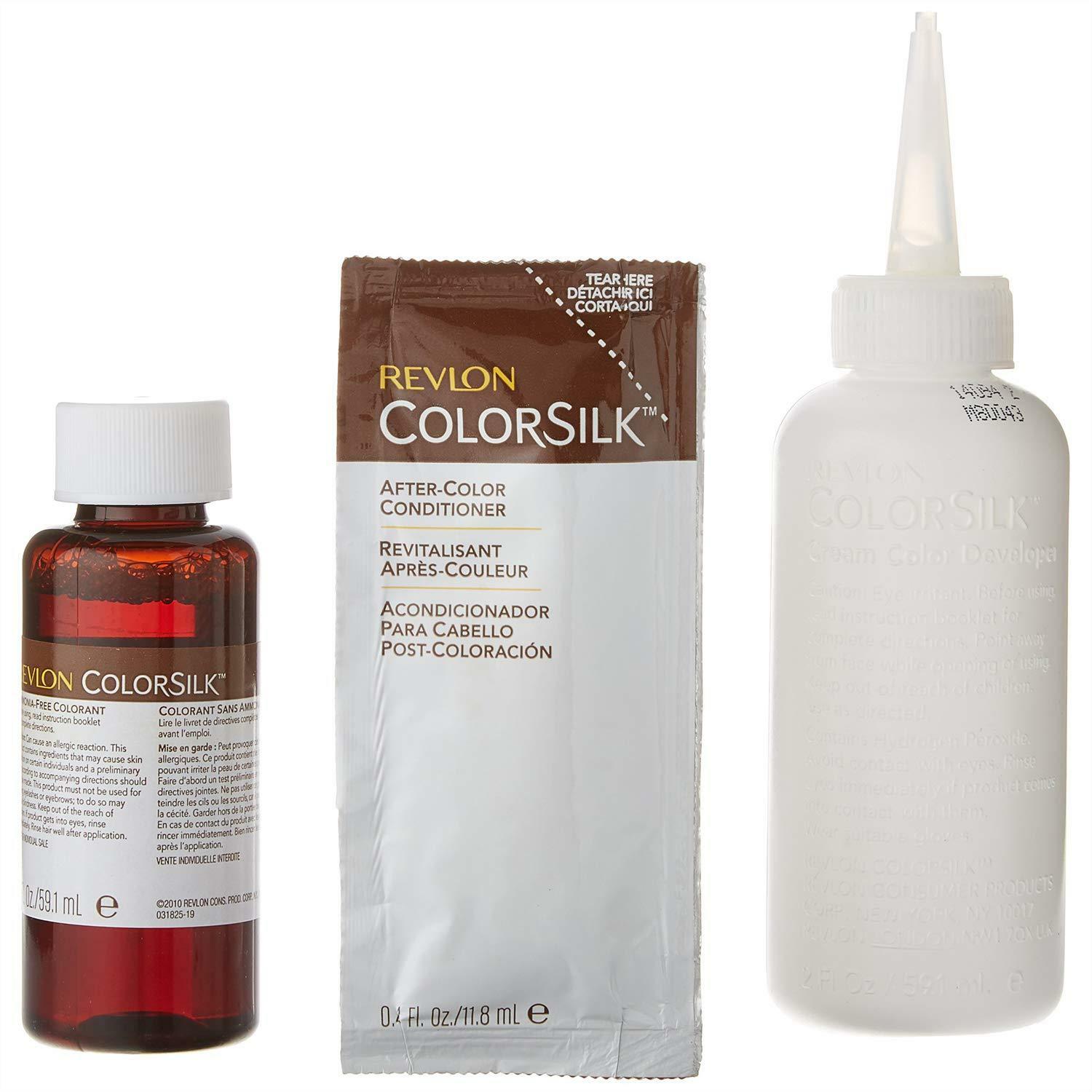 Revlon ColorSilk Hair Dye Color, (#32) Dark Mahogany Brown | eBay