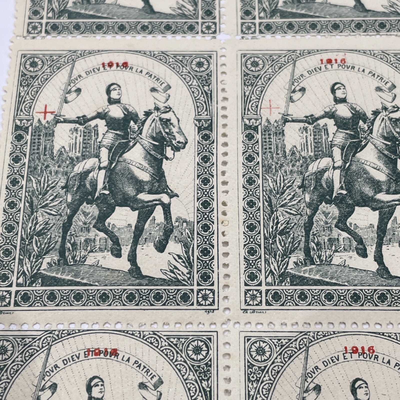 1916 WWI Delandre Cinderella Poster Stamps | Grelly UK
