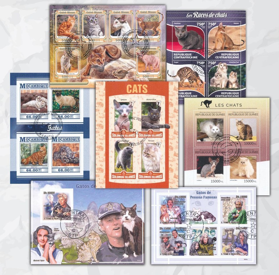 10 diff. topical stamp packets w/ 70 sheets cat. listed (cto) Lot #2 | eBay