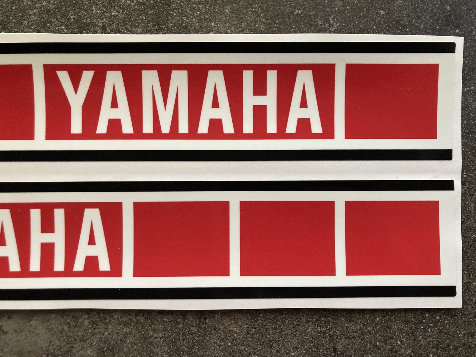 yamaha 1978 YZ100 Decal Set/ Sticker Kit 348mm x 55mm | eBay Australia