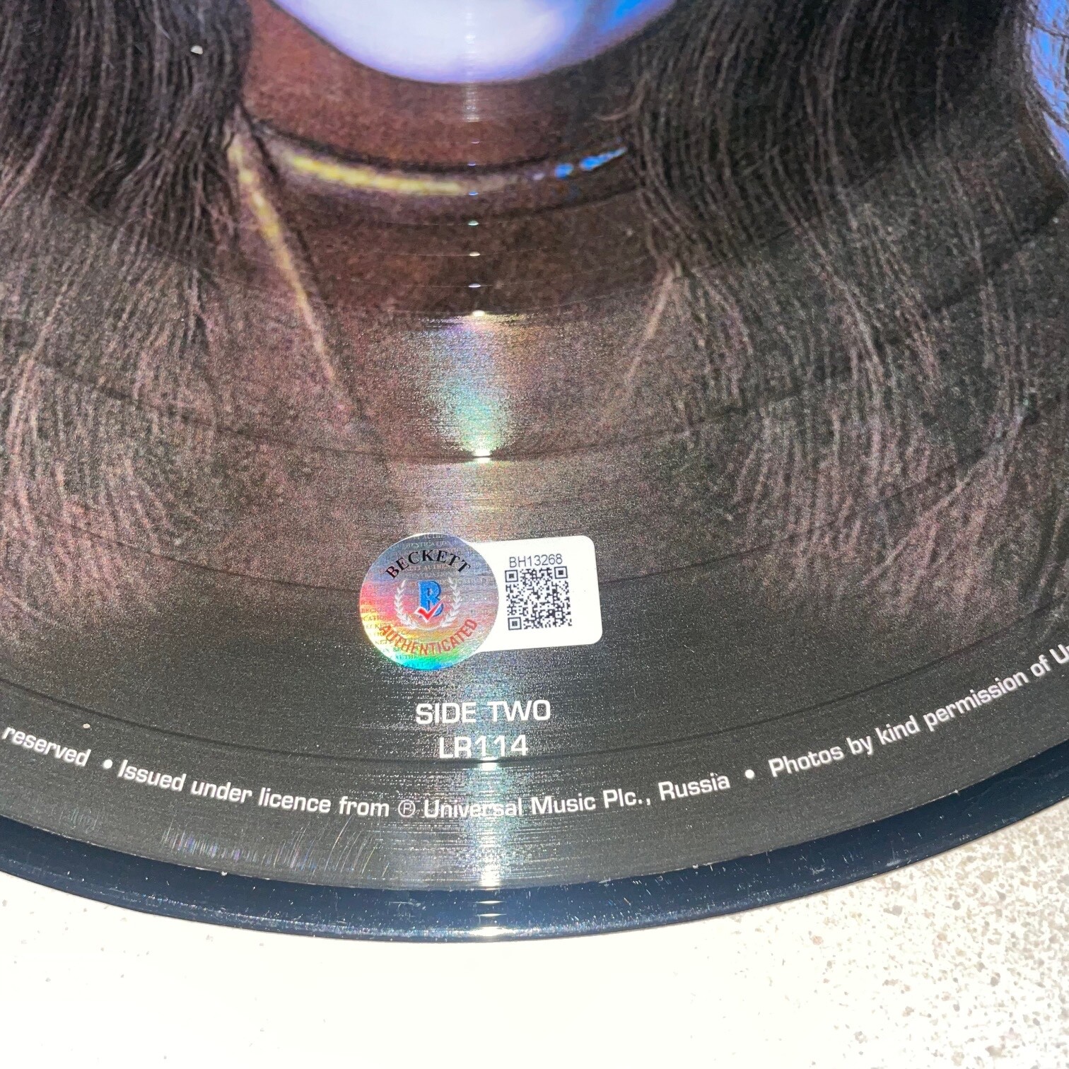 Ace Frehley Autographed Signed Picture Disc Kiss Beckett Beckett COA