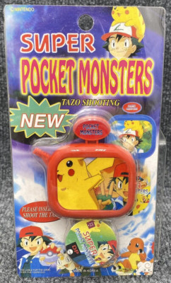 Super Pocket Monsters Pokemon Tazo Shooting Toy Made in Korea Vintage ...