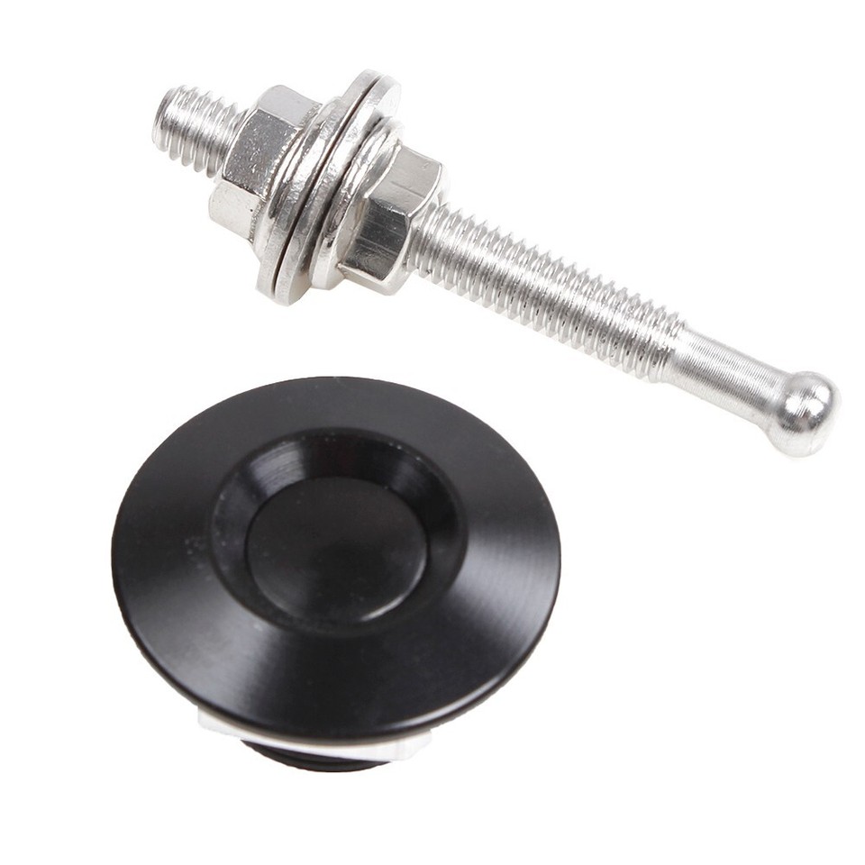 4X Push Button Quick Release Hood Bonnet Pins Lock Clip Car Bumper ...