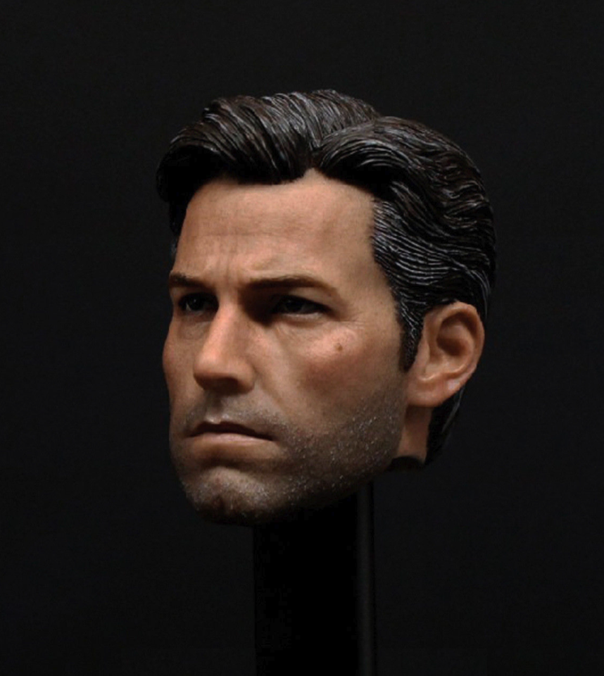 1/6 Ben Affleck Batman Bruce Wayne Head sculpt 2.0 for 12'' MUSCULAR ...