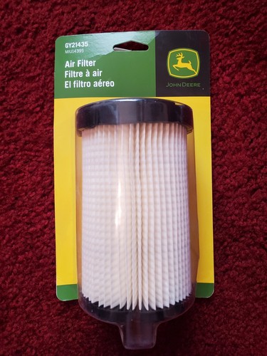 John Deere OEM Air Filter GY21435 MIU14395 For D, E, & Z Series Lawn ...