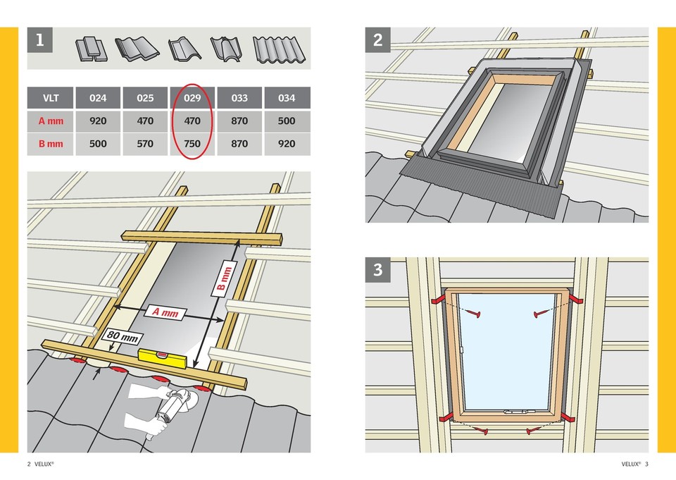 VELUX VLT Access Escape Roof Window 45x73cm Flashing Loft Skylight ...