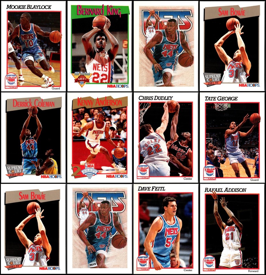 1991 Hoops New Jersey Nets (48) Card Lot - BRING HOME SOMETHING TRULY ...