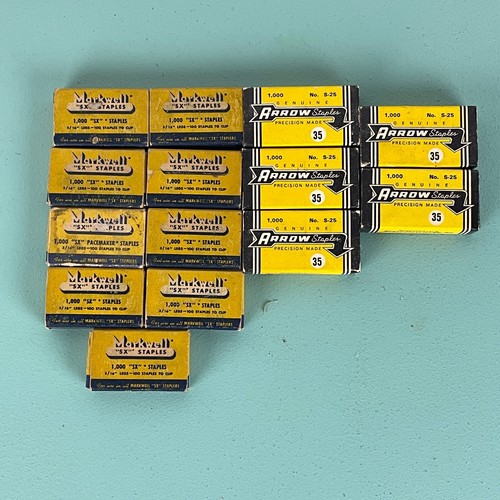 Vintage ARROW and MARKWELL Staples - 14000 Total Staples - Unopened ...