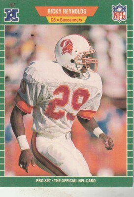 FREE SHIPPING-MINT-1989 Pro Set #416 Ricky Reynolds Buccaneers PLUS ...