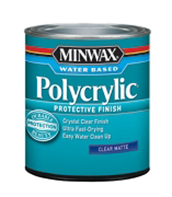 Minwax 222224444 Polycrylic Protective Finish, Matte, Liquid, 0.5 pt | eBay