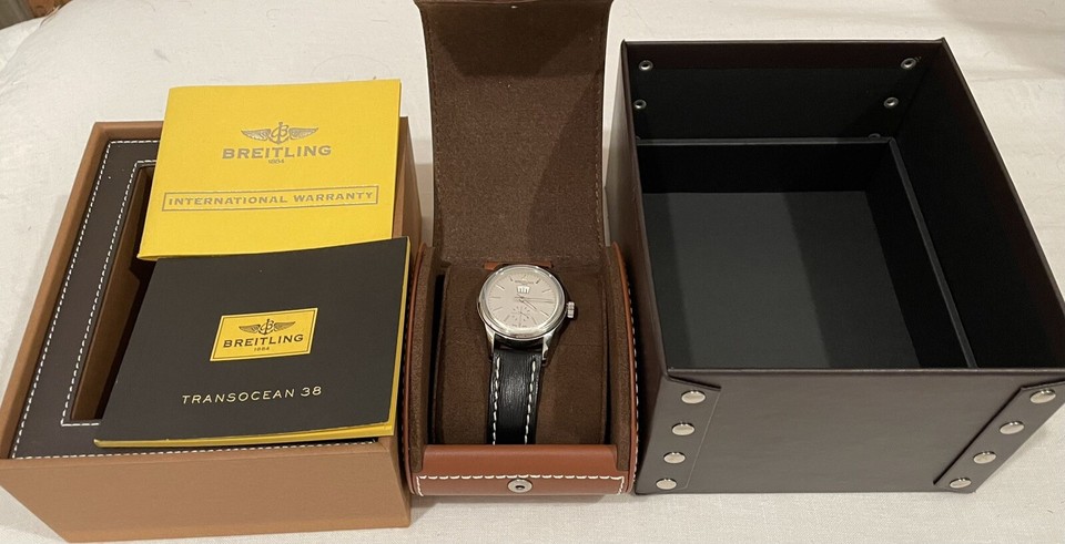 Breitling Transocean 38 A16310 Steel DISCONTINUED Box/Papers/FactoryWTY ...