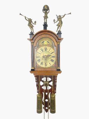 Vintage Antique Dutch 8 day Friesian Wall Clock (Zaanse Warmink era ...