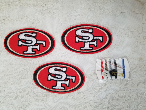San Francisco 49ers NFL Football Embroidered Patch 3PC SEW ON OR IRON ...