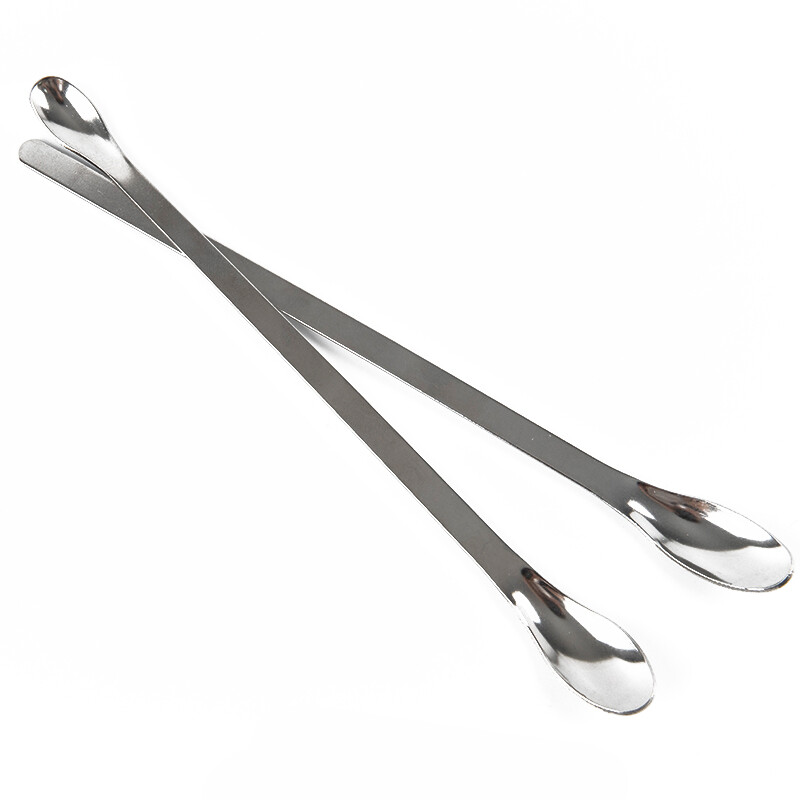 12Pcs Stainless Steel Lab Spoon Spatula Laboratory Sampling Spoon ...