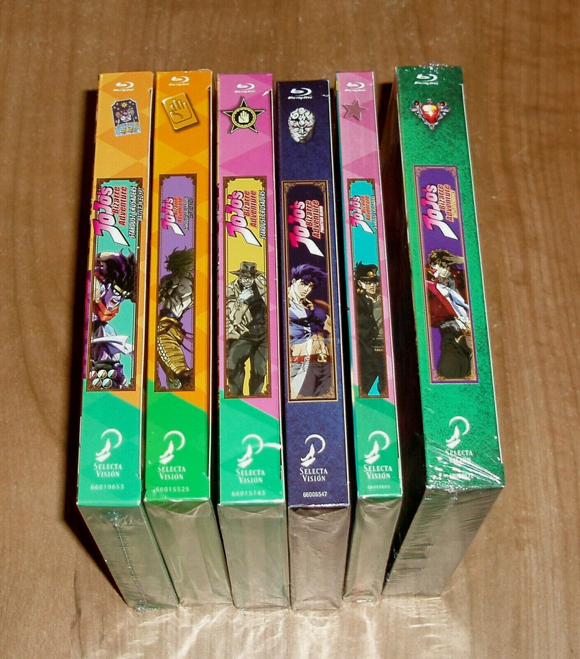 Jojo `S Bizarre Adventure Temp. 1-2 Full 15 Blu-Ray + Books New ...
