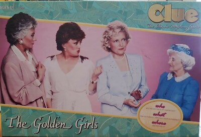 CLUE The Golden Girls Board Game Golden Girls TV Show Themed Game ...