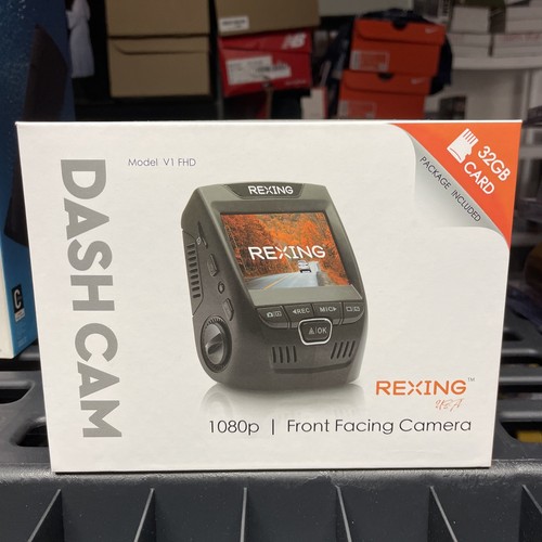 Rexing V1 FHD Front Dash Car Cam Camera 1080p 32GB Card Included - NEW ...