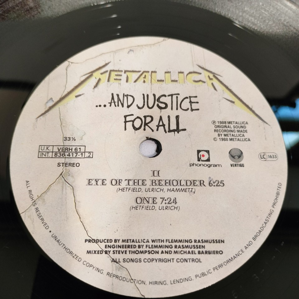 Metallica – ...And Justice For All- 1988 - 2 x Vinyl 12" LP - VERH 61 ...