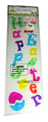EASTER Window Gels ~ HAPPY EASTER~BUNNY FACE~EASTER EGGS | eBay