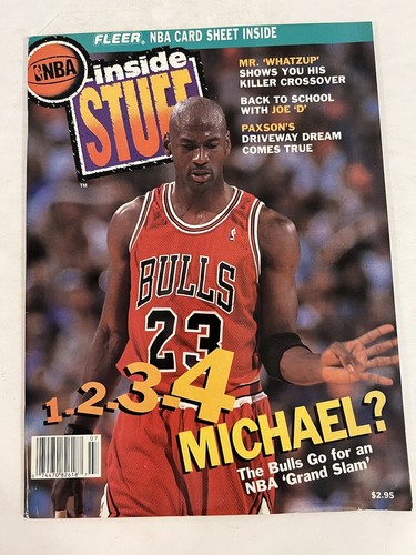 NBA Inside Stuff Magazine 1993 Michael Jordan Chicago Bulls Basketball ...