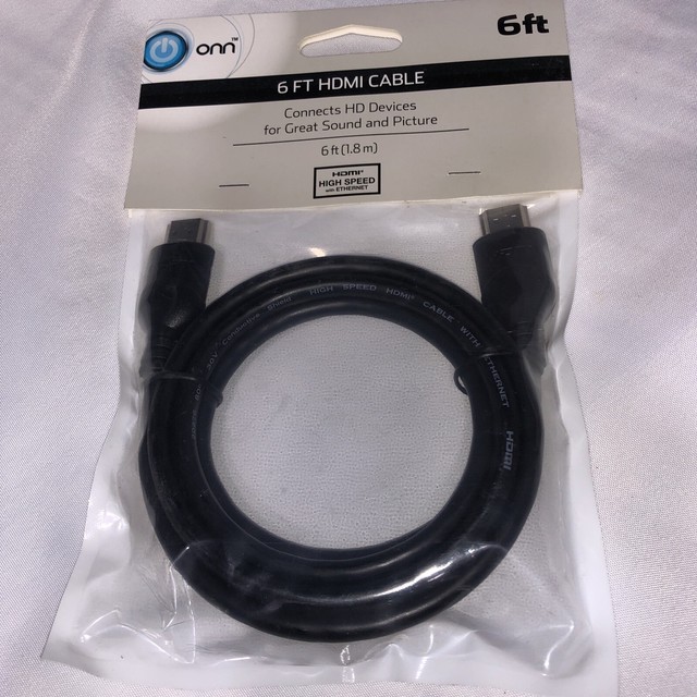 ONN ONA12AV041 6ft HDMI Interface Ethernet Cable for sale online | eBay