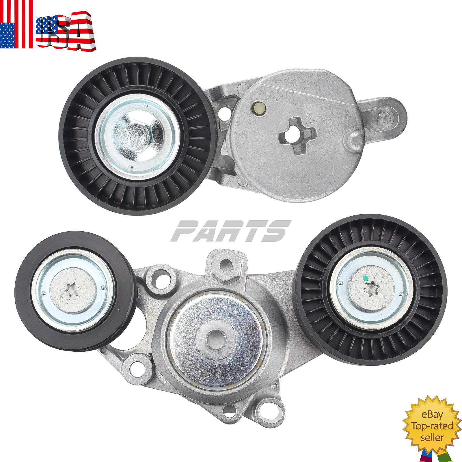 2 Belt Tensioner Assembly For 2010 2011 Toyota Camry 2.5L 16601-0V010 ...