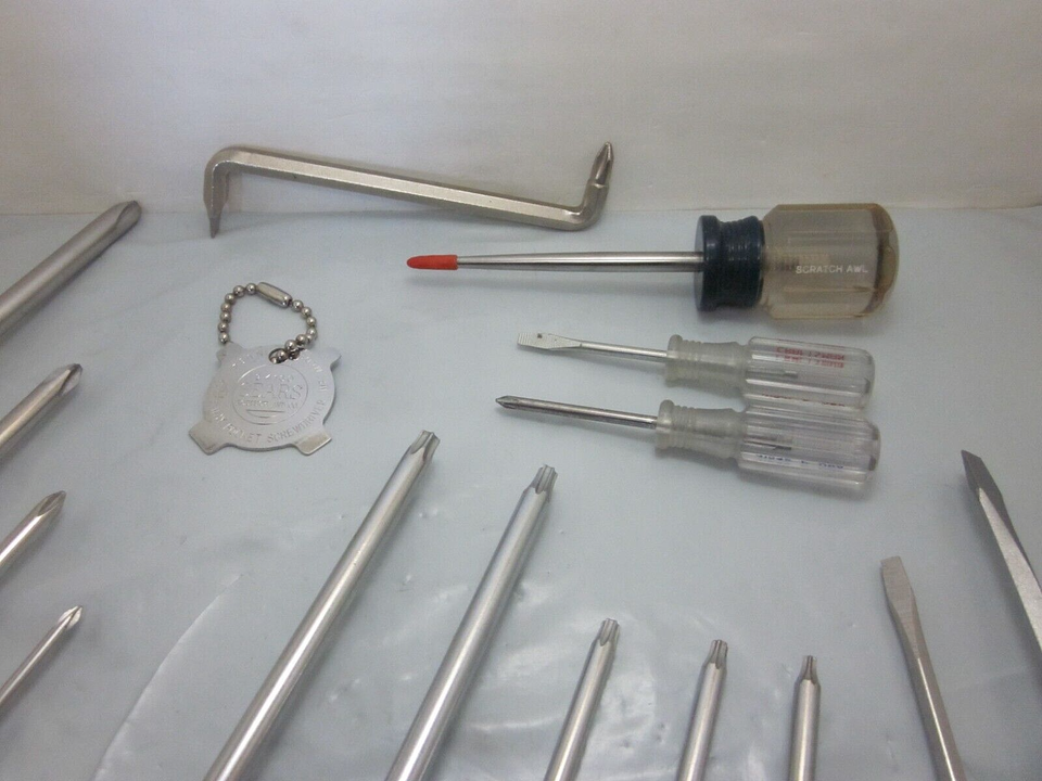 VTG Craftsman Screwdriver Set,Slotted,Phillips ,Torx,Scratch Awl 20 Pc ...