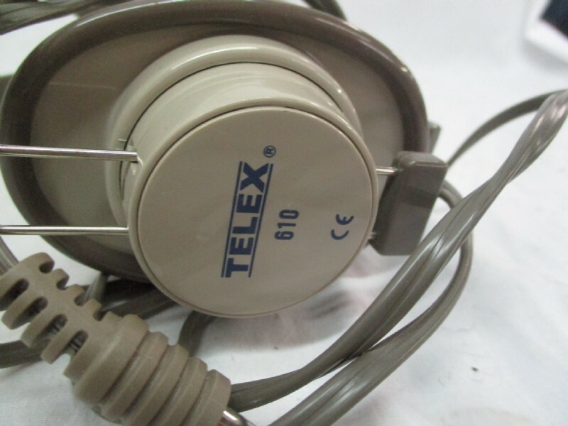 Texas Instruments Tape Recorder. Califone Jack Box & Telex headphones ...