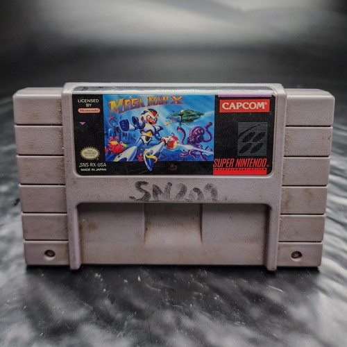 Mega Man X SNES Super Nintendo Authentic OEM Game Cartridge Capcom 1994 ...