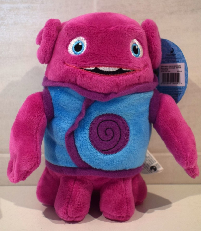 Dreamworks Home Film Characters Oh In Red Pink Yellow , Smek Soft Toys ...