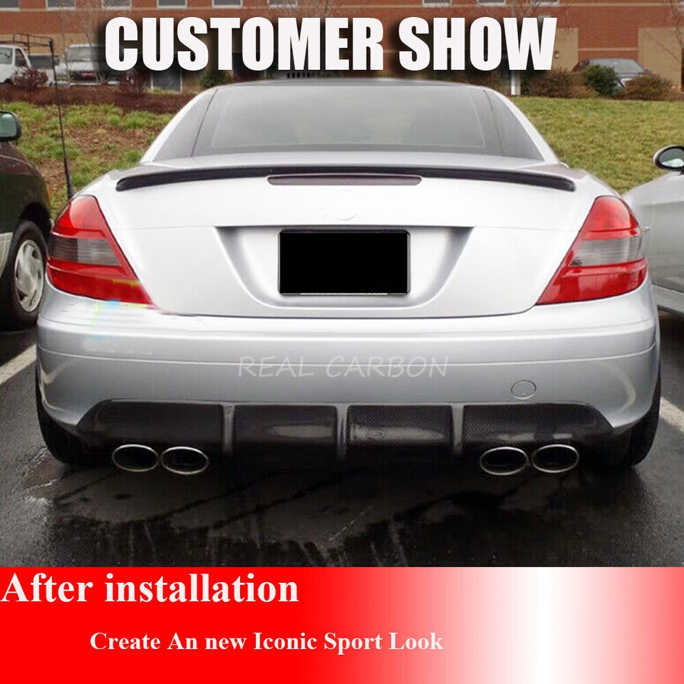 Fits Mercedes Benz SLK Class R171 2004-11 Rear Bumper diffuser Lip ...