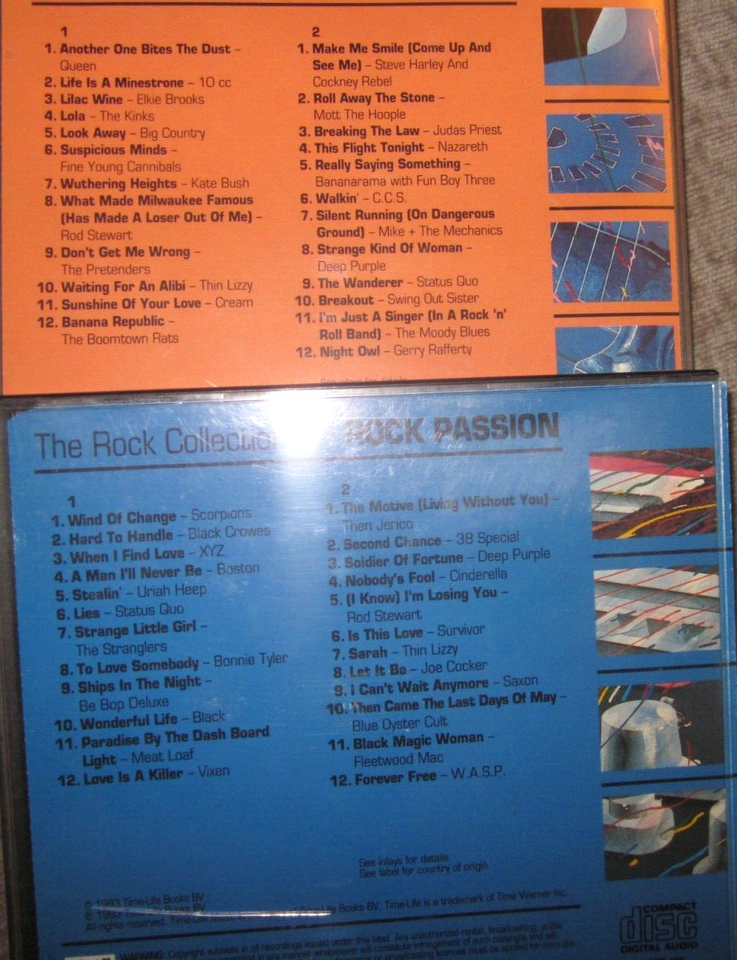Rare 70 CD TIME LIFE The Rock Collection 60s 70s 80s SOUNDS Of Classic ...