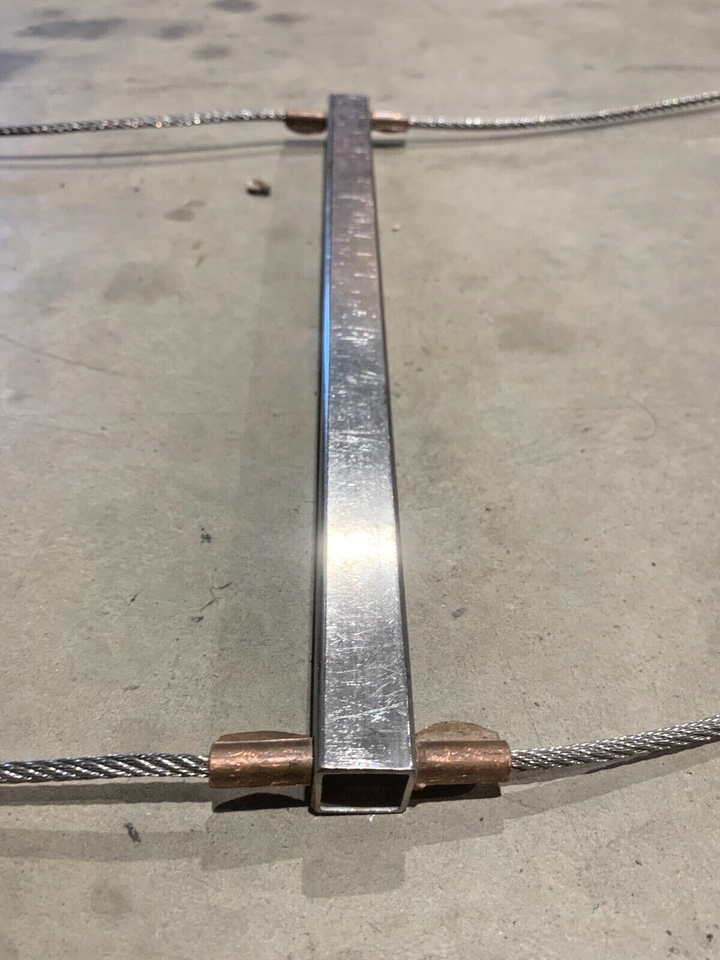 Wire Rope Ladder 6 Metre Stainless Steel 4mm Thick 19mmx19mm Rungs ...