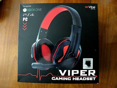 New Viper Vibe Gaming Headset With Microphone Xbox One PS4 PC | eBay