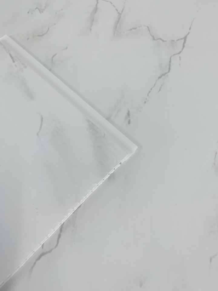 10 White Marble PVC Bathroom Panels Shower Wet Wall Kitchen Ceiling ...