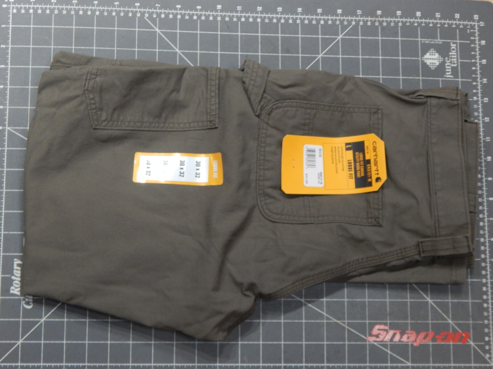 Carhartt Loose Fit Canvas Utility Work Jean Pants 30x32 30 x 32 L Brown ...