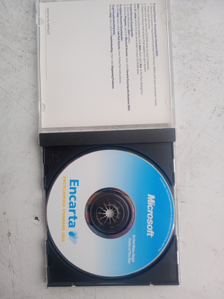 Microsoft Encarta 2003 Win XP CD | eBay