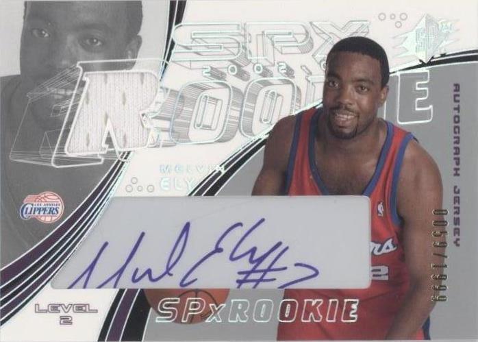 2002-03 SPx - SPx Rookie Level 2 Melvin Ely #122 /1999 (AU, MEM, RC ...