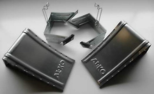 2 x ALKO U-Keil Unterlegkeil mit Halter aus Metall 5000 kg UK 46 für ...