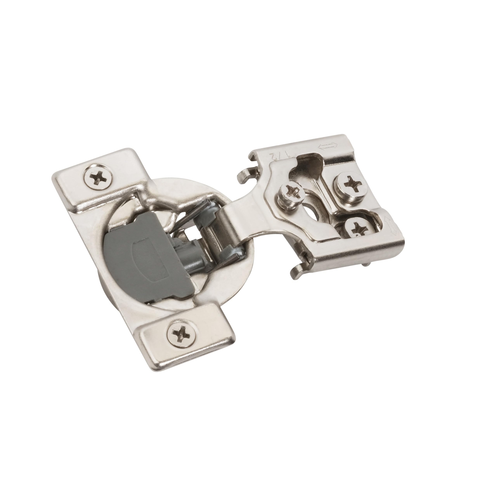 2 Pack 1/2 inch Overlay Soft-Closing Compact Concealed Hinge for Face ...