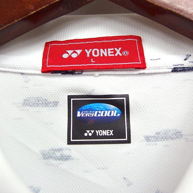 Yonex Short Sleeve Polo Shirt Pattern Logo Embroidery Sportswear L ...