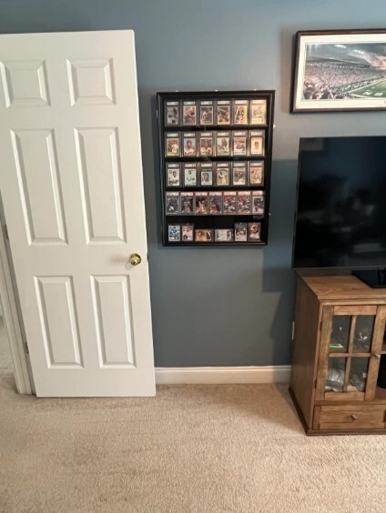 Graded Trading Card Display Case 3 Pcs 35 Sport Baseball PSA CGC Wood ...