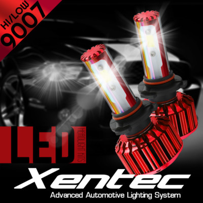 XENTEC LED HID Headlight Conversion kit 9007 HB5 6000K for 1998-2001 ...