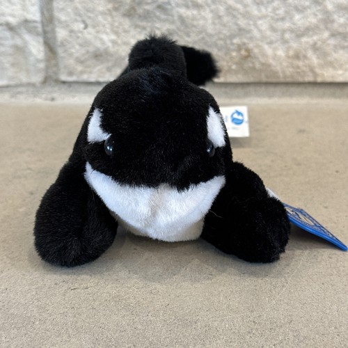 3V) Sea World Killer Whale Orca Baby Shamu Plush Stuffed Animal 8 ...