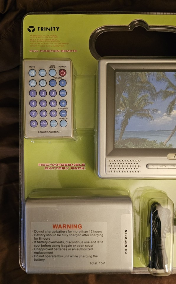 Trinity 7 Inch Television Color LCD TFT Portable Vintage Gaming TV ...