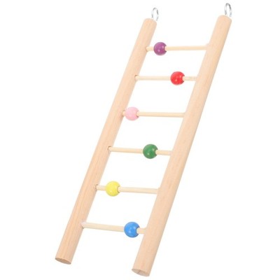 Wood Bird Ladder Toy Climbing Step Ladder for Parakeet and Small Birds ...