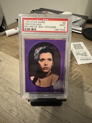 1983 Star Wars: Return of the Jedi Stickers Princess Leia Organa ...