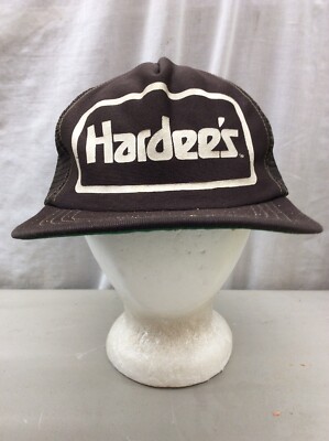 Trucker Hat Baseball Cap Vintage Snapback HARDEES MESH made In The USA ...