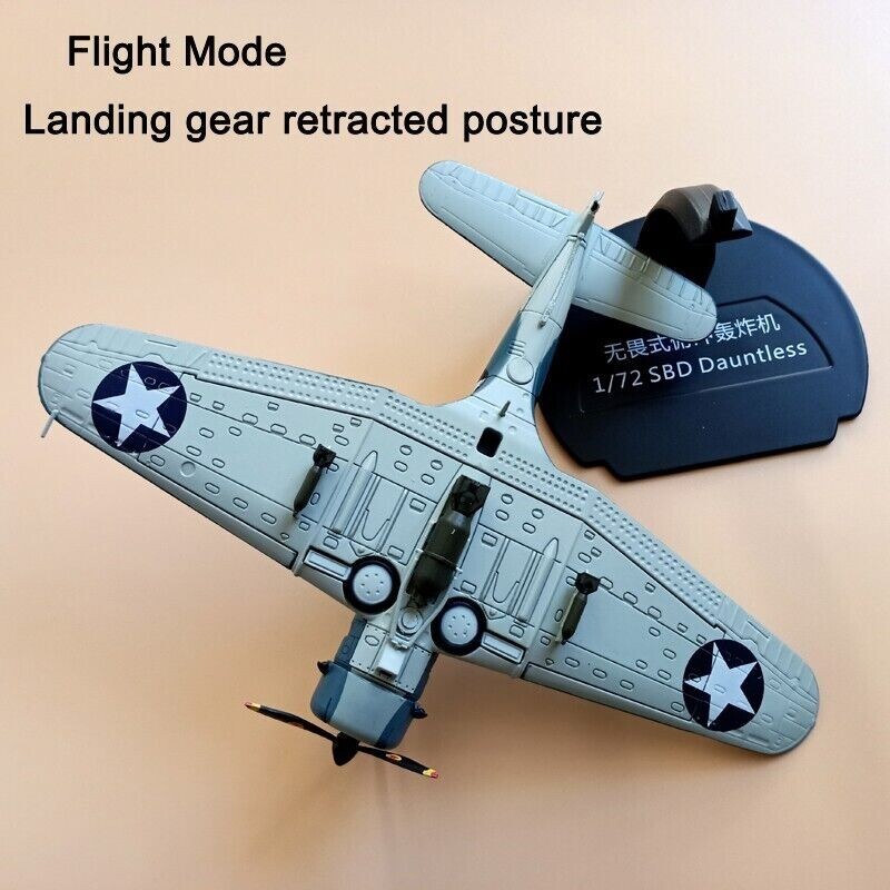 1:72 WW2 Douglas SBD Dauntless Bomber Aircraft Model Diecast Military ...